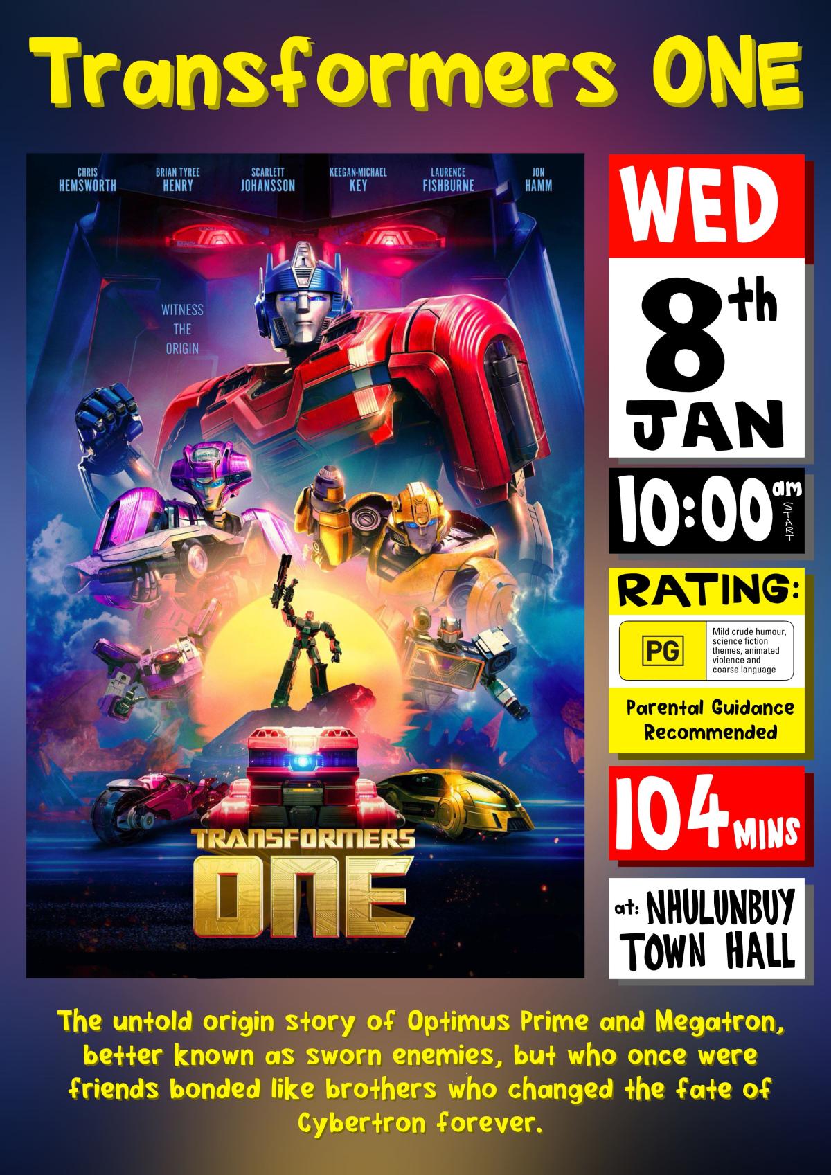 Transformers 1 | Nhulunbuy Corporation
